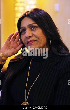 Iraqi singer Sajda Obeid gives a concert at the "Yarmouk Club" in ...