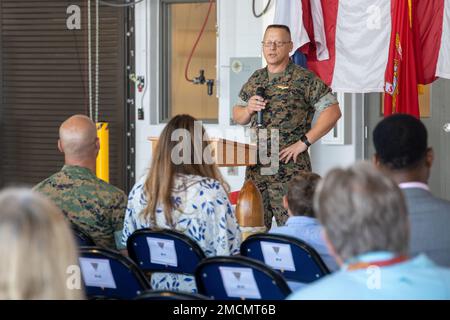 U.S. Marine Col. Karl R. Arbogast, commanding officer, Marine Corps Air ...