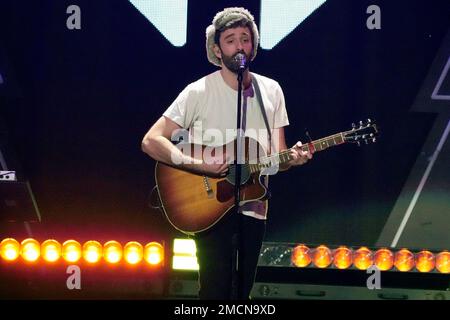 Adam Brett Met from the band AJR performs at Z100's iHeartRadio Jingle ...