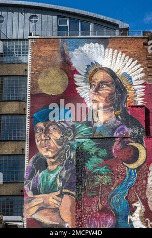 The Fearless Collective's COP26 mural of Isidro Sangama Sangama of the ...