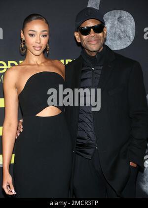 Bella Harris, Jimmy Jam, at "Fear" World Premiere at Directors Guild Of ...