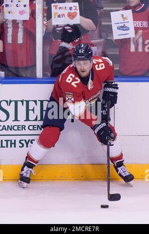 Florida Panthers defenseman Brandon Montour (62) is congratulated for ...
