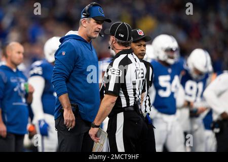 NFL line judge Mike Dolce (123) on the field during an NFL football ...