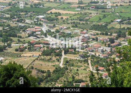 An amazing view of a small place, Kalabaka in Greece Stock Photo - Alamy