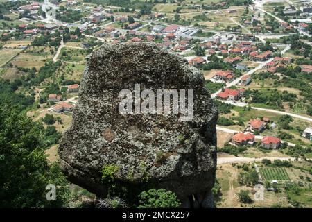 An amazing view of a small place, Kalabaka in Greece Stock Photo - Alamy