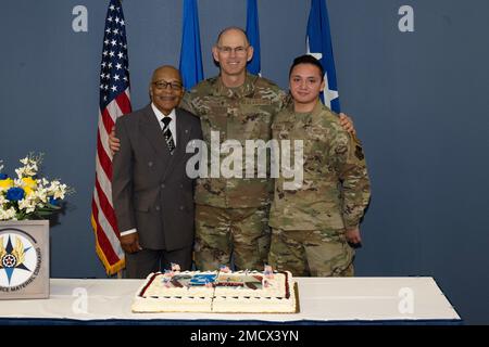 Gen. Duke Z. Richardson, Commander of Air Force Materiel Command, cuts ...