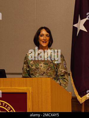 Brig. Gen. Deydre Teyhen, commanding general, presents the guidon to ...