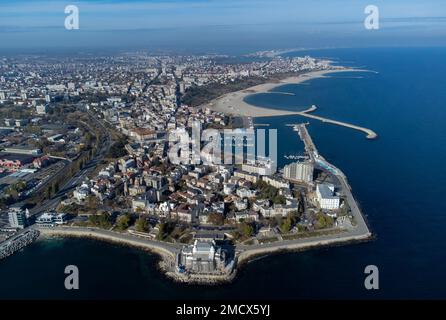 Aerial view of Constanta city - Romania, drone view Stock Photo - Alamy