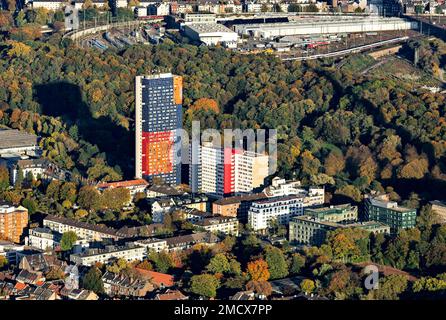 Hercules high-rise, colloquially known as the Parrot House, architect ...