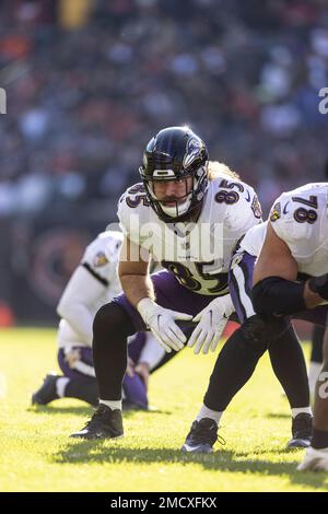 Baltimore Ravens tight end Eric Tomlinson (85) looks on before an NFL ...