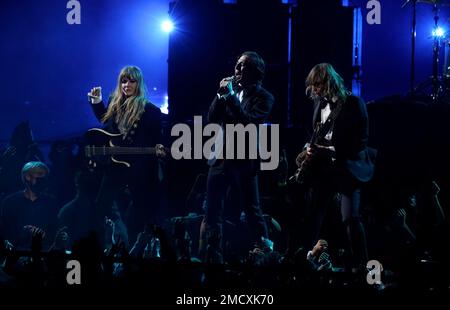 Victoria De Angelis, from left, Ethan Torchio, Thomas Raggi and Damiano ...