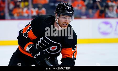 Philadelphia Flyers' Max Willman plays during a preseason NHL hockey ...