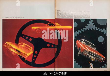 Vintage 15 October 1968 "Look" magazine issue advert, USA Stock Photo ...