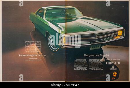 Vintage 15 October 1968 "Look" magazine issue advert, USA Stock Photo ...