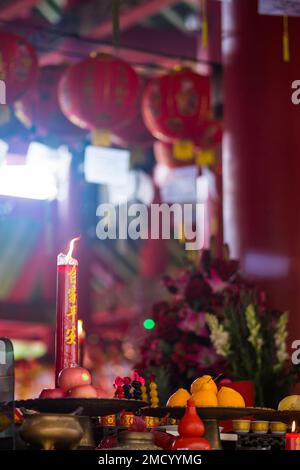 The presentations to the God in Sam Poo Kong Temple. Semarang ...