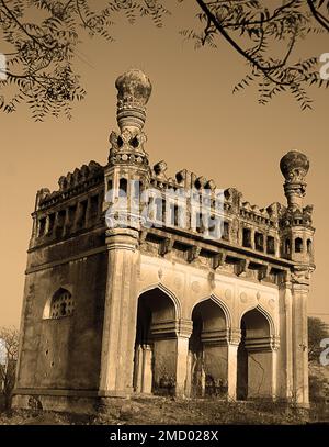 architecture of Qutub Shahi Tombs built in 1500s of seven rulers in ...
