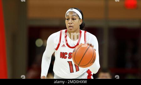 North Carolina State's Jakia Brown-Turner (11) handles the ball during ...