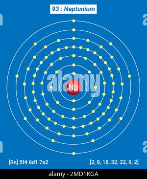 Np Neptunium Chemical Element Periodic Table. Single vector ...