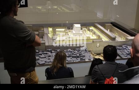 Jerusalem, Israel. 22nd Jan, 2023. A scale model of the Jewish Second ...