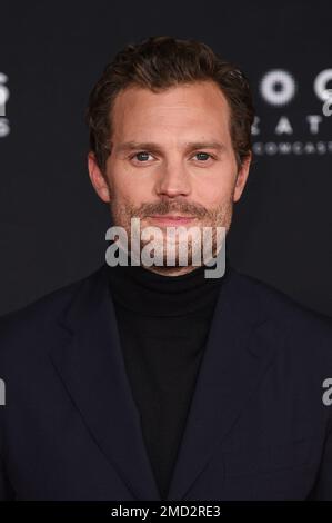 Jamie Dornan arrives at the premiere of "Belfast" on Monday, Nov. 8 ...