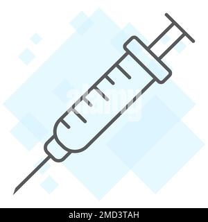 Injection glyph icon, stomatology and anesthsia, syringe sign vector ...