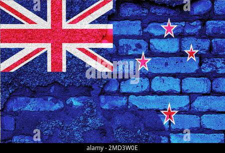Flag of New Zealand was adopted in 1834 Stock Photo - Alamy