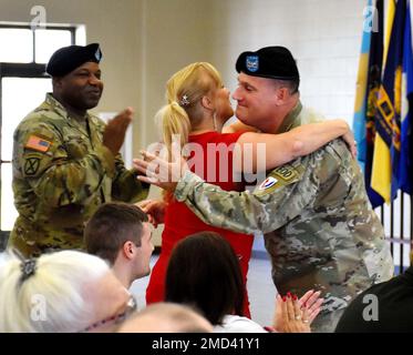 Col. Landis Maddox (left), commander of the 25th Division Sustainment ...