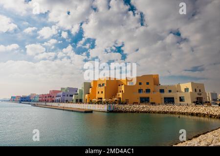 Doha skyline and cruise port 20-01-2023 Doha Qatar Stock Photo - Alamy