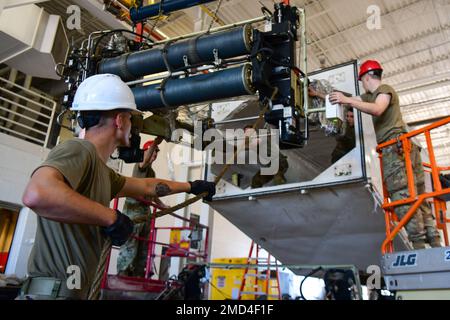 Airmen from the 791st Maintenance Squadron help with a Transporter ...