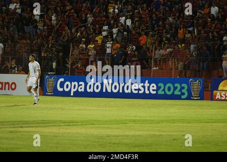 Recife, Brazil. 21st Jan, 2023. 0 against ABC, the game took place this ...
