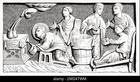Clovis I, King of the Franks and Queen Clotilda Stock Photo - Alamy