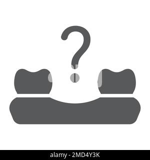 Smile with missing tooth color icon. Isolated vector illustration Stock ...