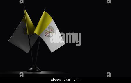 Small national flag of the Vatican on a white background Stock Photo ...