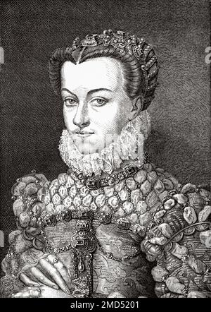 Elisabeth of Austria, 1554-1592, Queen of France as the wife of King Charles IX Stock Photo - Alamy