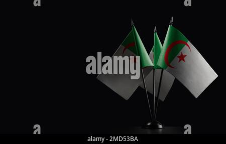 Small national flags of the Algeria on a white background Stock Photo ...