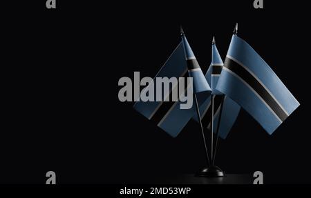 Small national flags of the Botswana on a white background Stock Photo ...