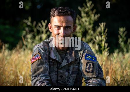 Spc. Logan Gardiner, an explosive ordnance disposal (EOD) technician ...