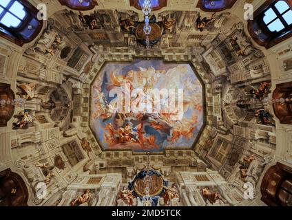 Belvedere Museum. Vienna Austria. Marmorsaal (Marble Hall Stock Photo ...