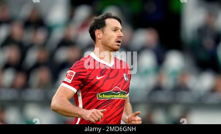Freiburg's Nicolas Hoefler during the German Bundesliga soccer match ...