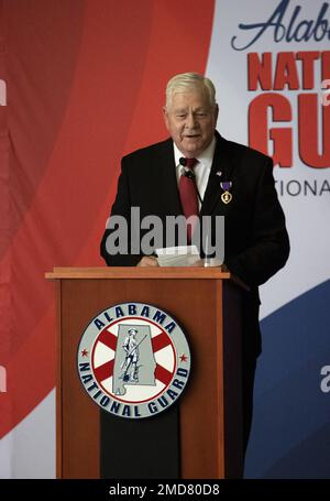 Retired Lt. Col. David Hartline speaks at his Purple Heart award ...