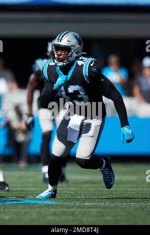 Carolina Panthers linebacker Haason Reddick (43) returns a fumble ...