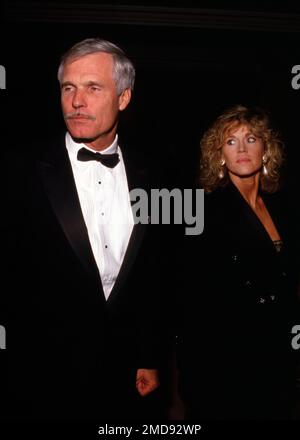 Jane Fonda And Ted Turner March 1990 Credit Ralph Dominguez Mediapunch