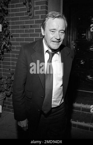 Jack Lemmon seen exiting La Scala on May 12, 1982. Credit: Ralph Dominguez/MediaPunch Stock ...