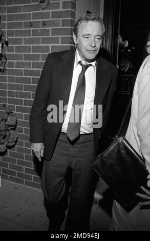 Jack Lemmon seen exiting La Scala on May 12, 1982. Credit: Ralph Dominguez/MediaPunch Stock ...