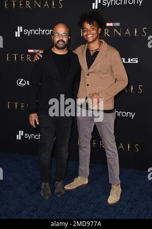 Jeffrey Wright and Elijah Wright arrive at the premiere of "Eternals ...