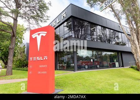 Tesla Sydney car showroom, delivery and service facility dealership in ...