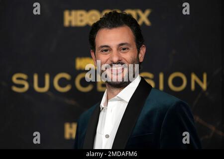 Arian Moayed attends HBO's "Succession" season 3 premiere at the ...