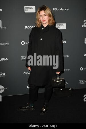 Alice Englert attends the 2023 Sundance Film Festival "Bad Behaviour ...