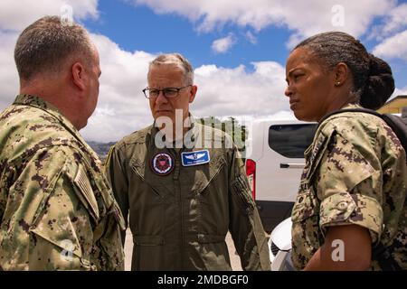 Capt. Jeffrey Bitterman, center left, U.S. Pacific Fleet Surgeon and co ...