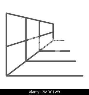 Perspective grid tool glyph icon, tools and design, perspective sign ...